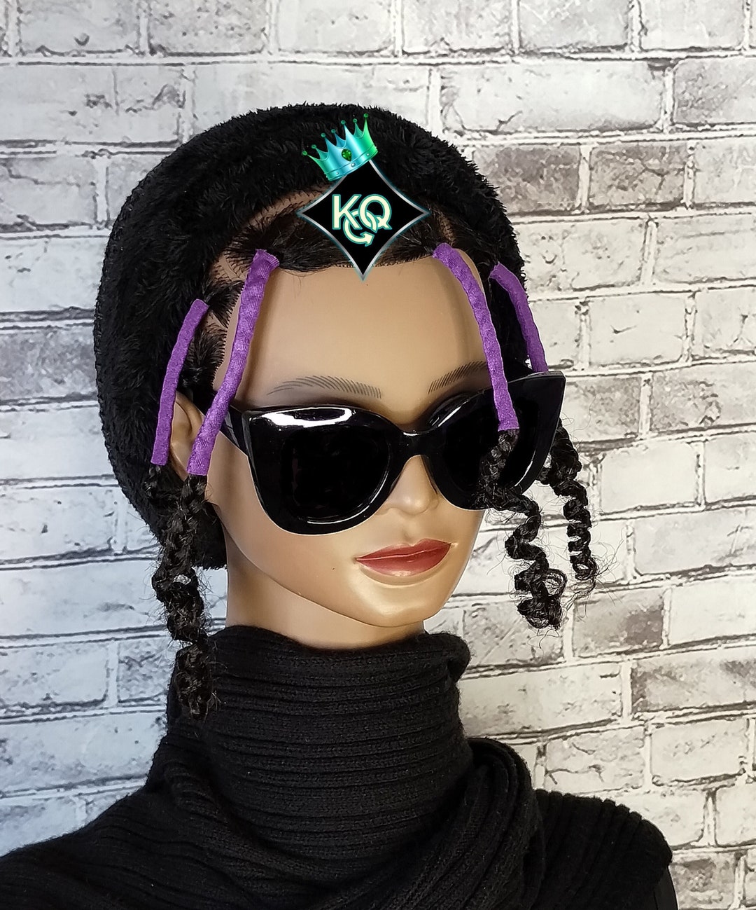 Amethyst Spandex Hair Wraps - Braid Bling - Loc Cuffs - Loc Wraps ...