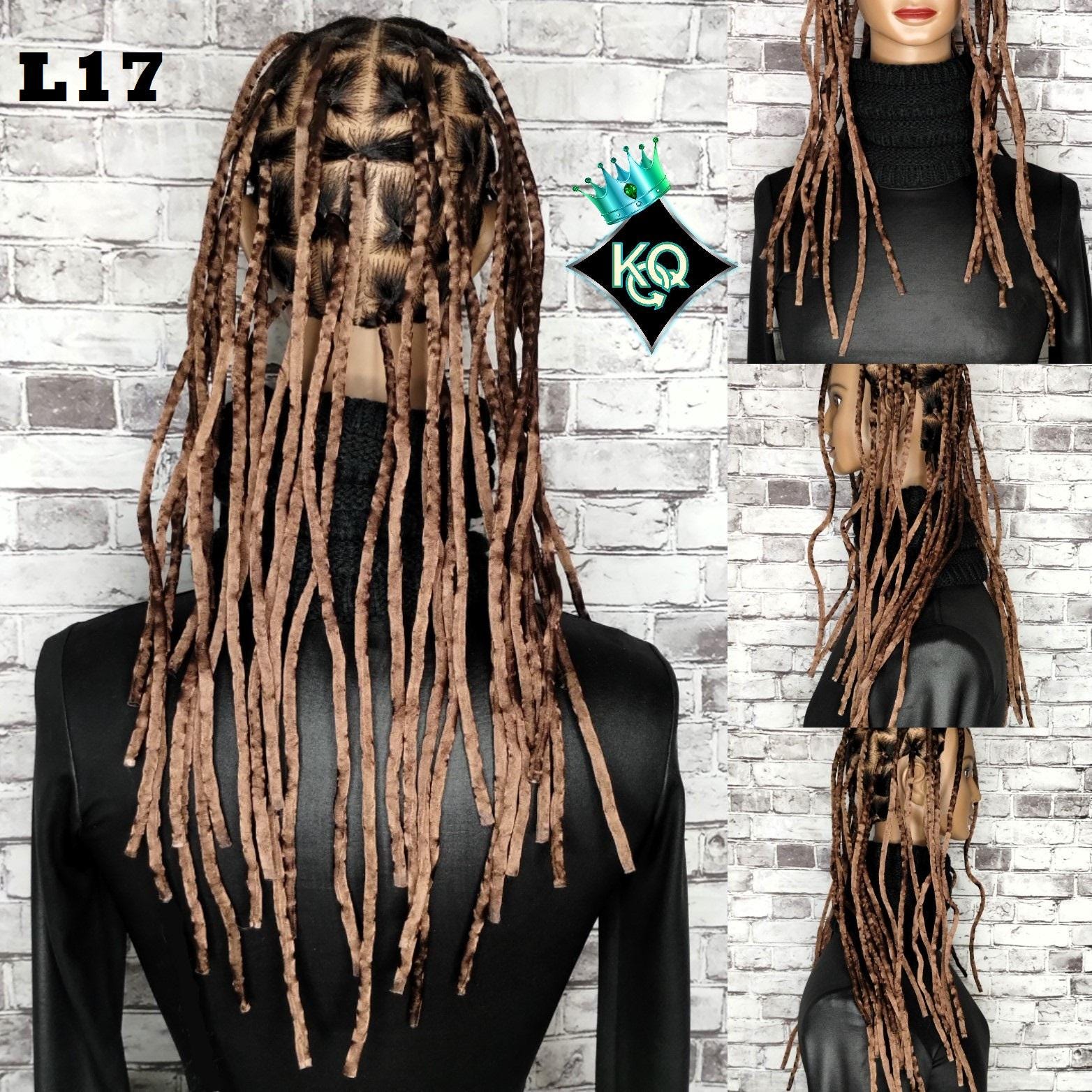 30 Long Locs Hair Wraps - Long Hair Dreadlock Beads – Braid Hair Covers ...