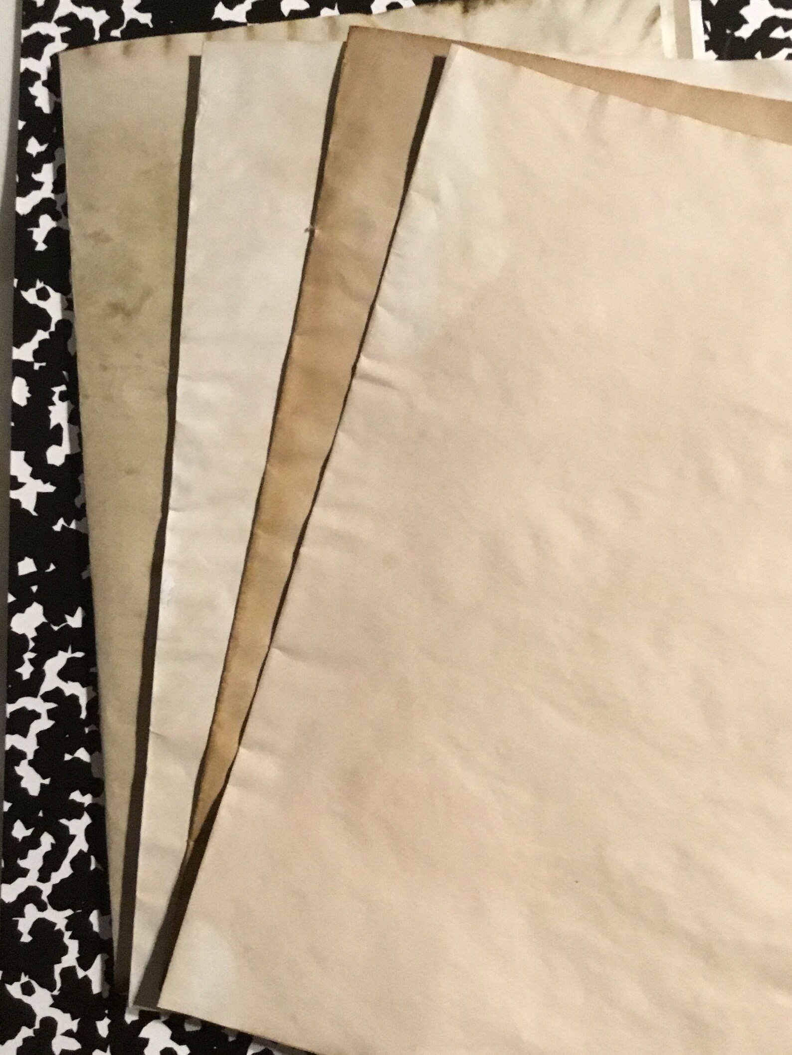 Coffee/tea Dyed Papers/junk Journal Papers/collage/happy Mail/ Old ...