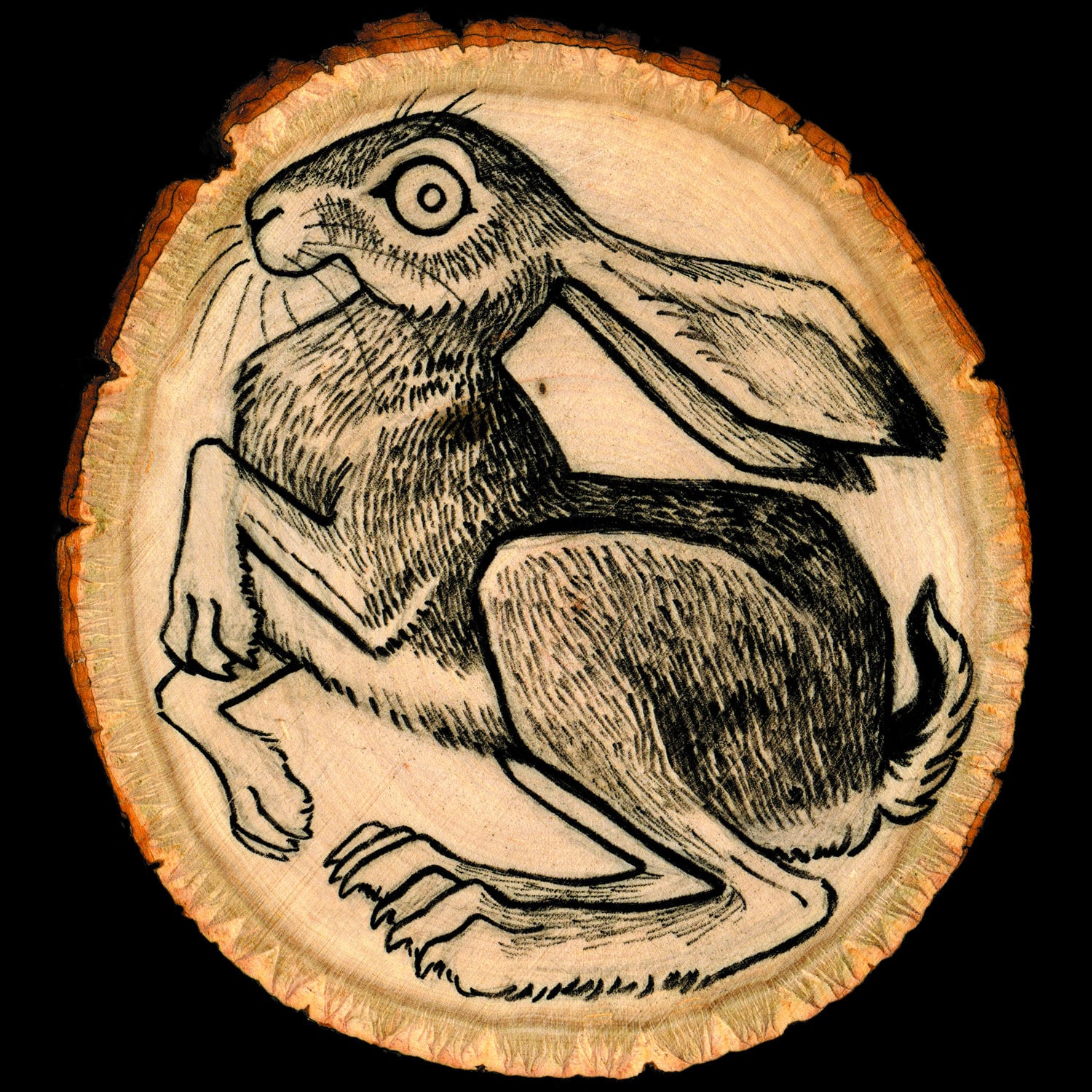 Wild Hares Wood Folk Art Prints 11x11 or 5x5 Buy 2 Get 1 - Etsy