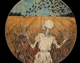 Folk Art Skeleton | Etsy