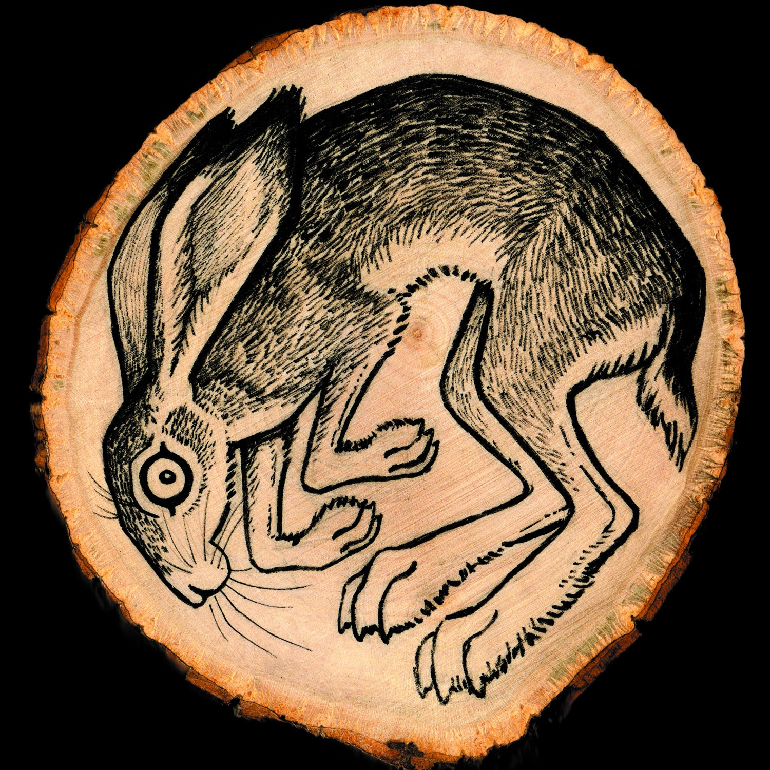 Wild Hares Wood Folk Art Prints 11x11 or 5x5 Buy 2 Get 1 - Etsy