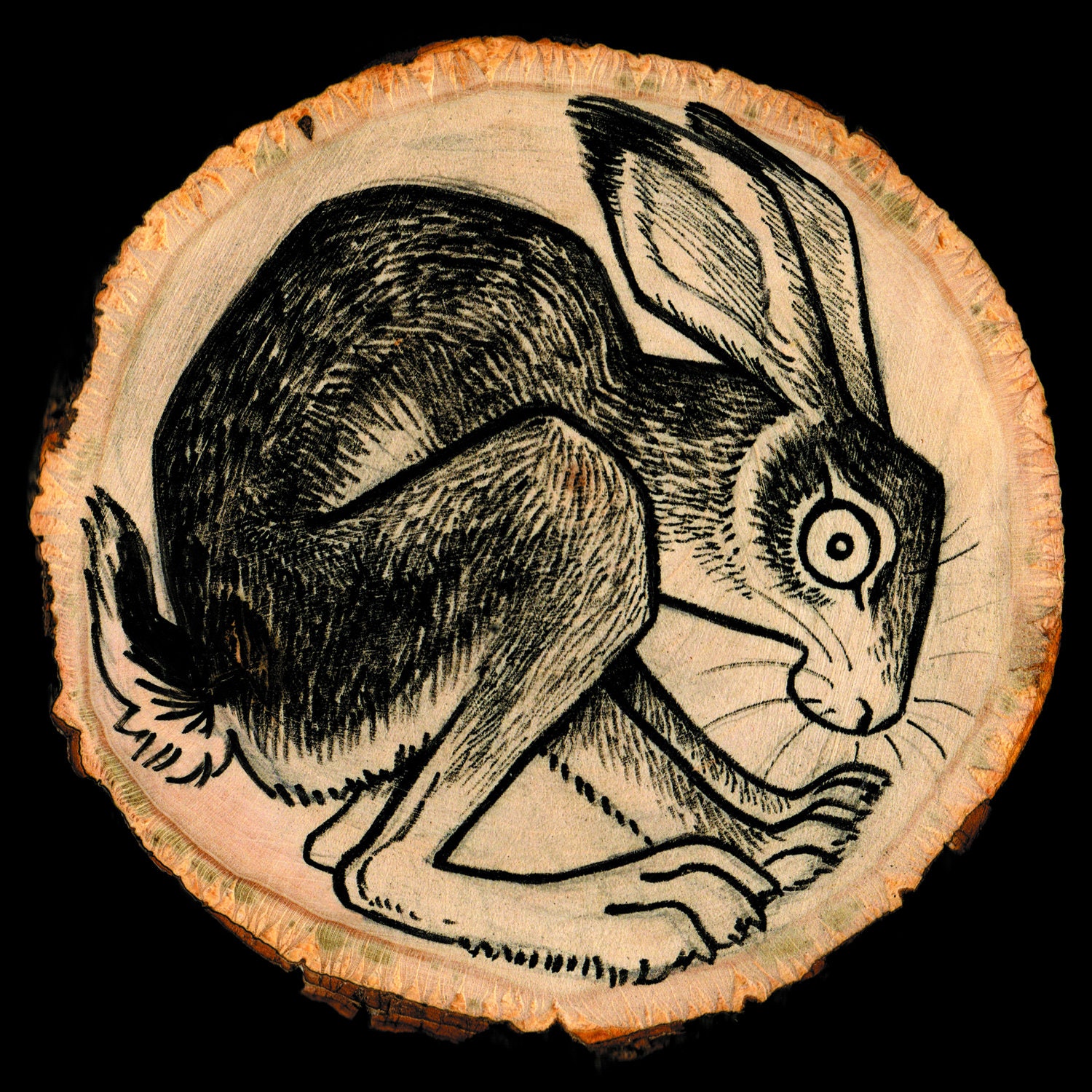 Wild Hares Wood Folk Art Prints 11x11 or 5x5 Buy 2 Get 1 - Etsy