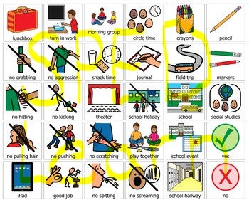 Printable School PEC symbols 120 communication system | Etsy