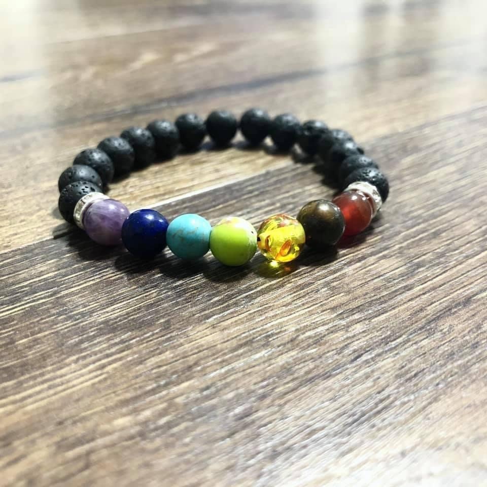 Rainbow Chakra Diffuser Bracelet - Etsy