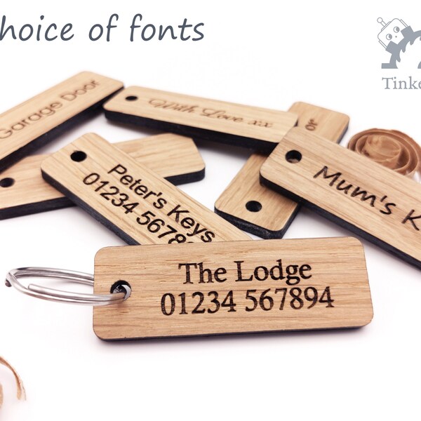 Wooden Key Ring - Etsy