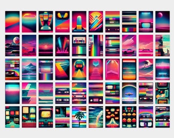 Vaporwave Art Set - Etsy