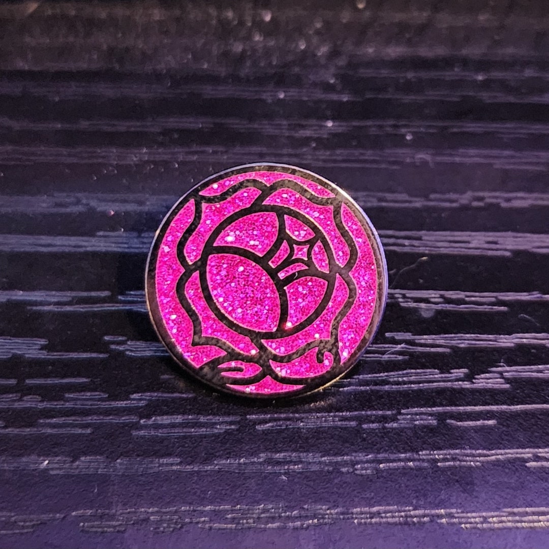 Utena Rose Signet Glitter Enamel Pin B-GRADE Available - Etsy
