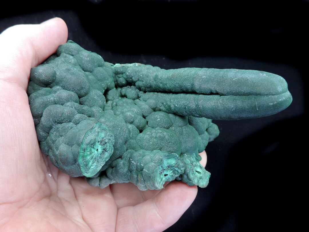 Superb Large Cabinet Sized Block of Botryoidal Green Malachite ...