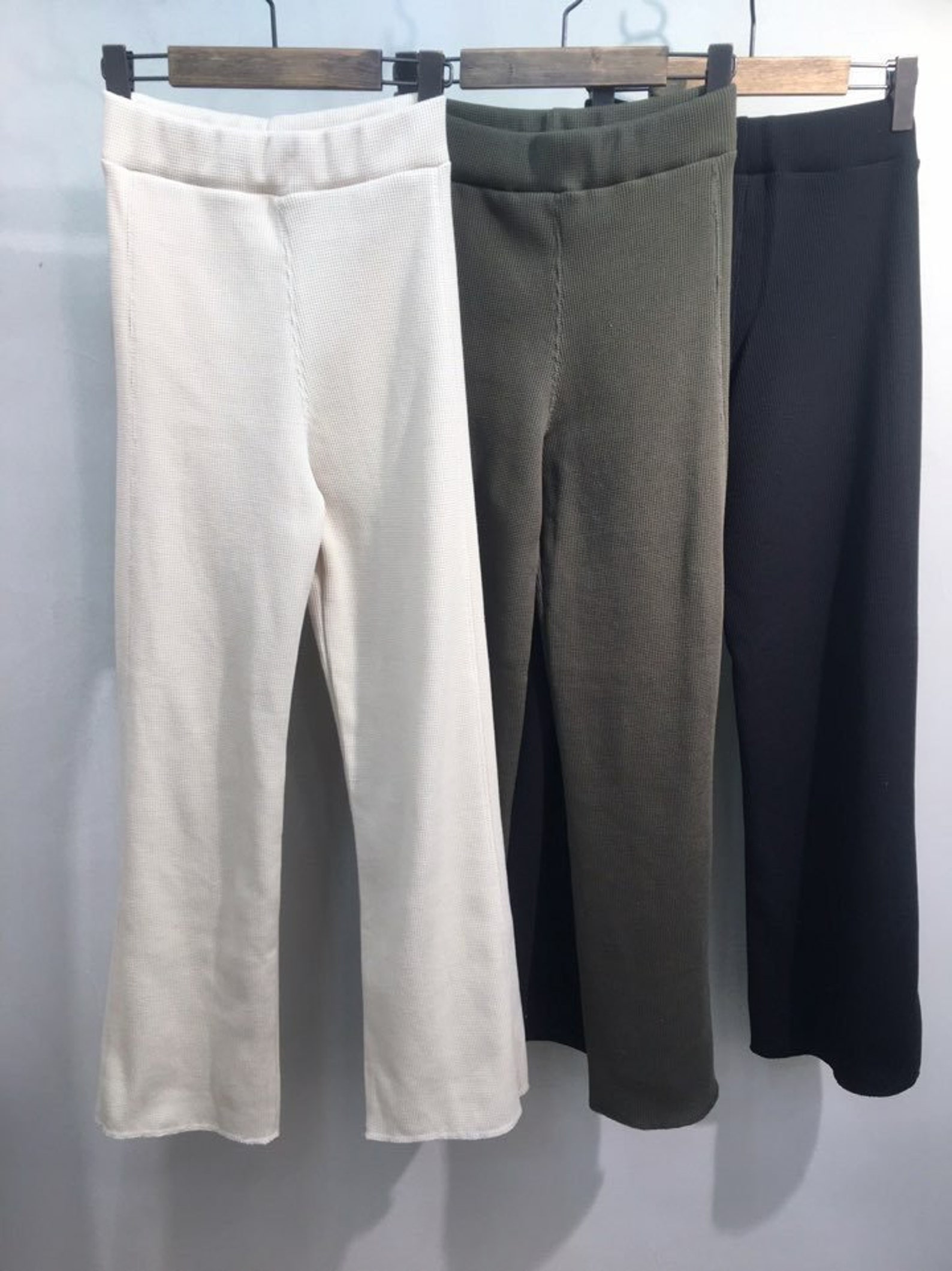 Womens Super Comfy Waffle Pants Set with waffle top round | Etsy