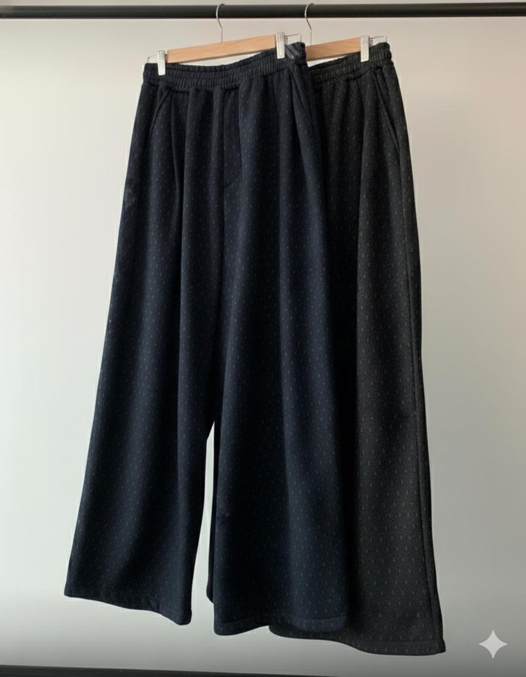 Premium Fleece-lined Wide-leg Dotted Pants - Etsy