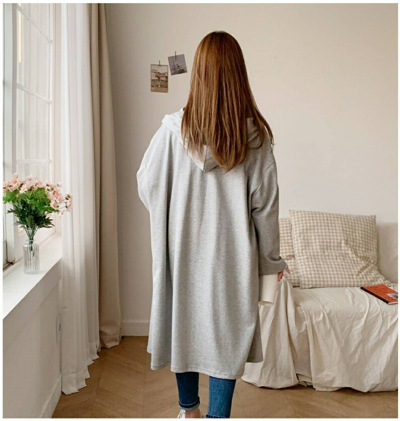 Women's Robinhood Cotton Long Robe Hoodie Long for Spring and Fall - Etsy