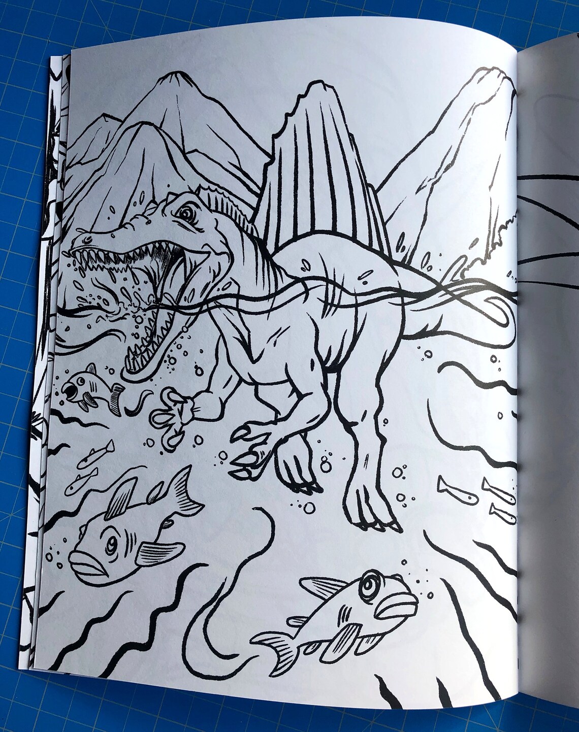 Dinosaur Coloring Book - Etsy