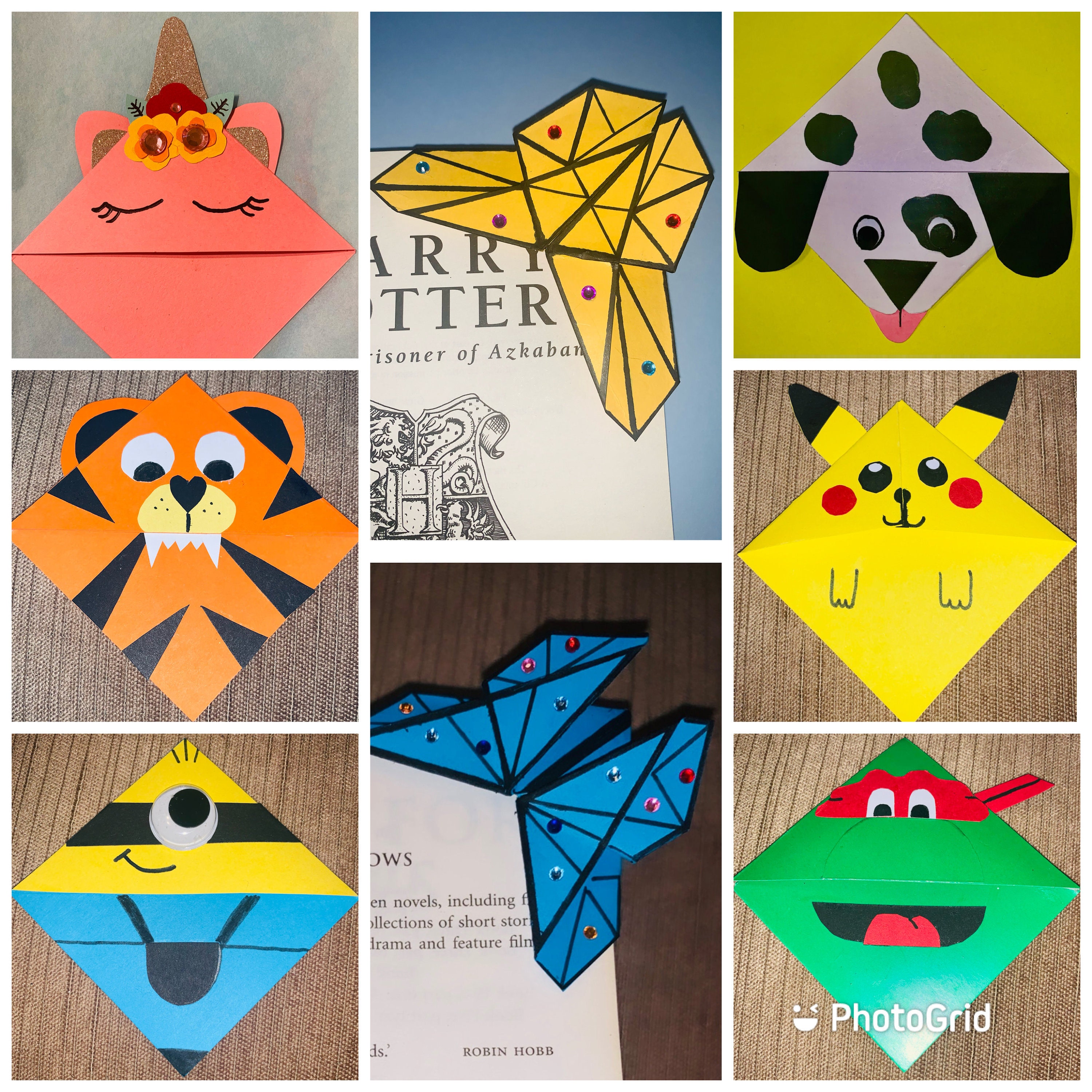 Cute Animal Character Kids Corner Bookmarks | Etsy