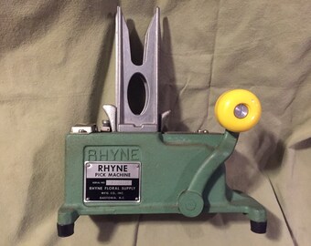 Floral Steel Pick Machine - Etsy