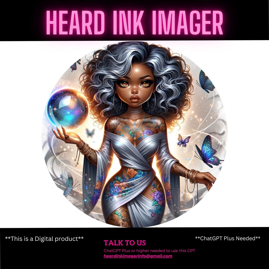 Heard Ink Imager, Custom GPT, 10 Bonus Prompts,bundle,dalle 3, Gives Various Styles Manga ...