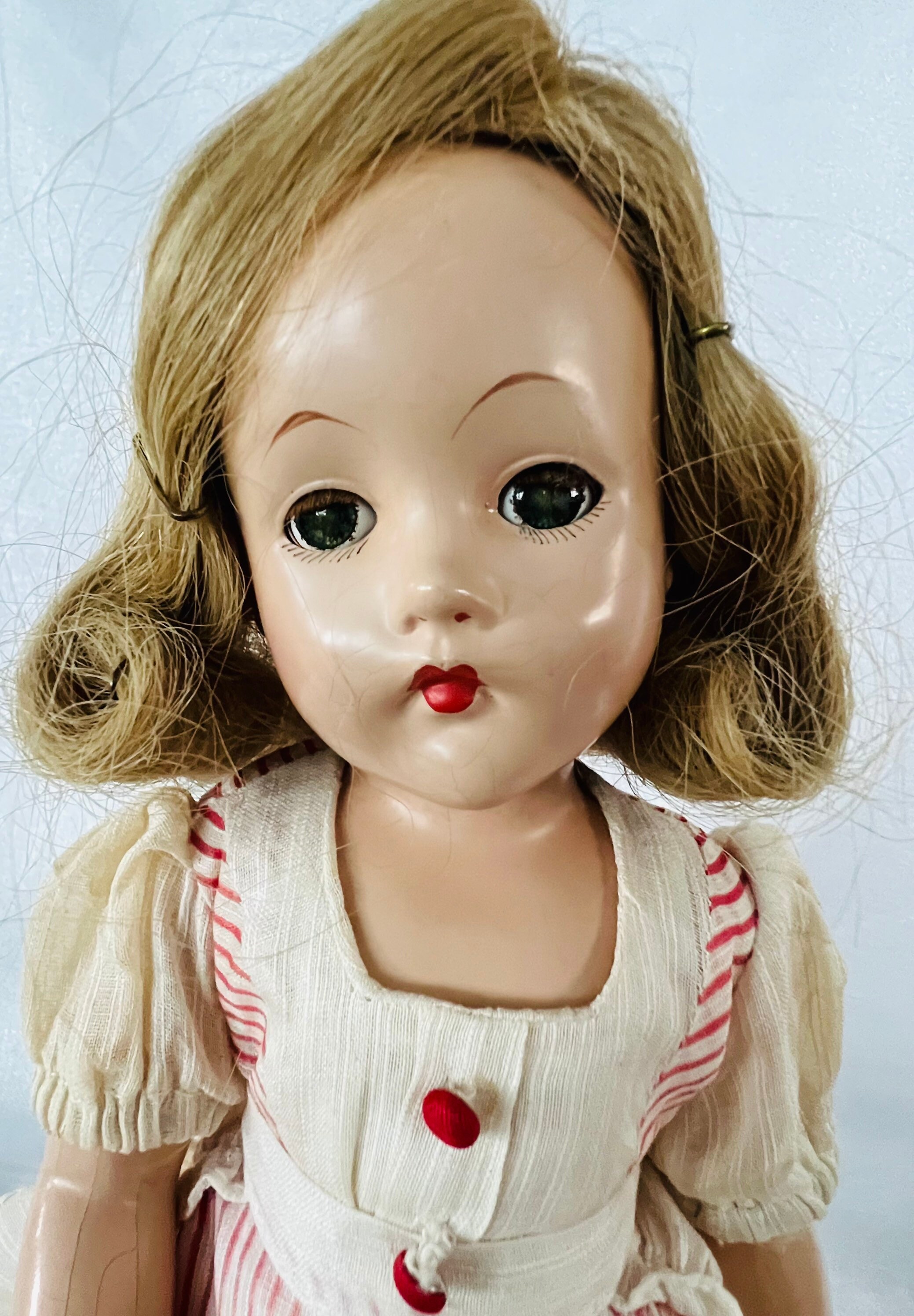 Rare Early Effanbee compo doll, smiling Baby Doll composition & cloth ...