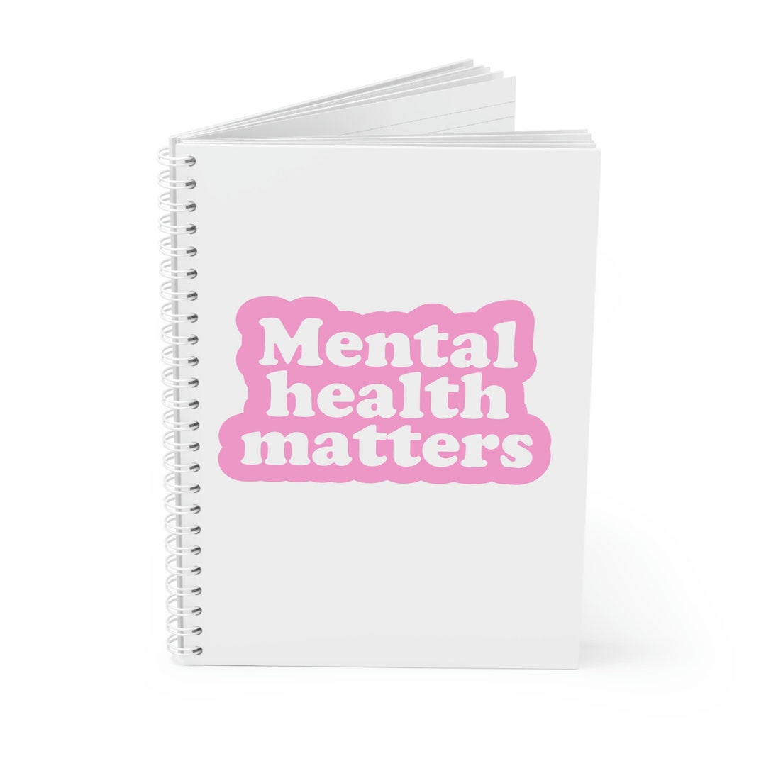 Cute Girly Journal, Mental Health Cute Therapy Notebook, Good Vibes ...
