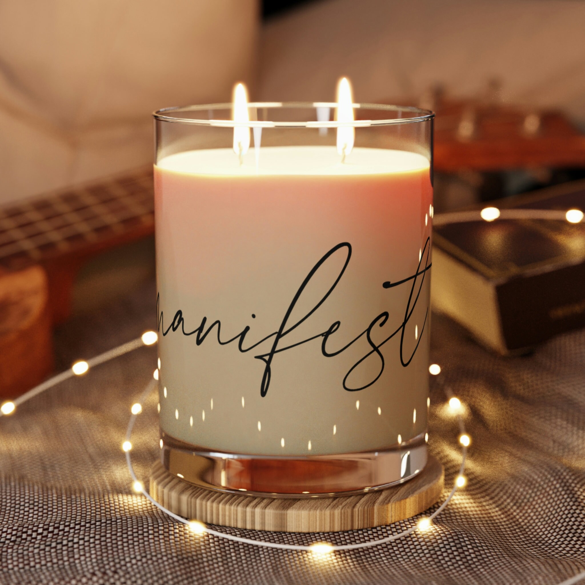 Manifest Full Glass Candle, Manifesting Spiritual Candle, Manifest ...