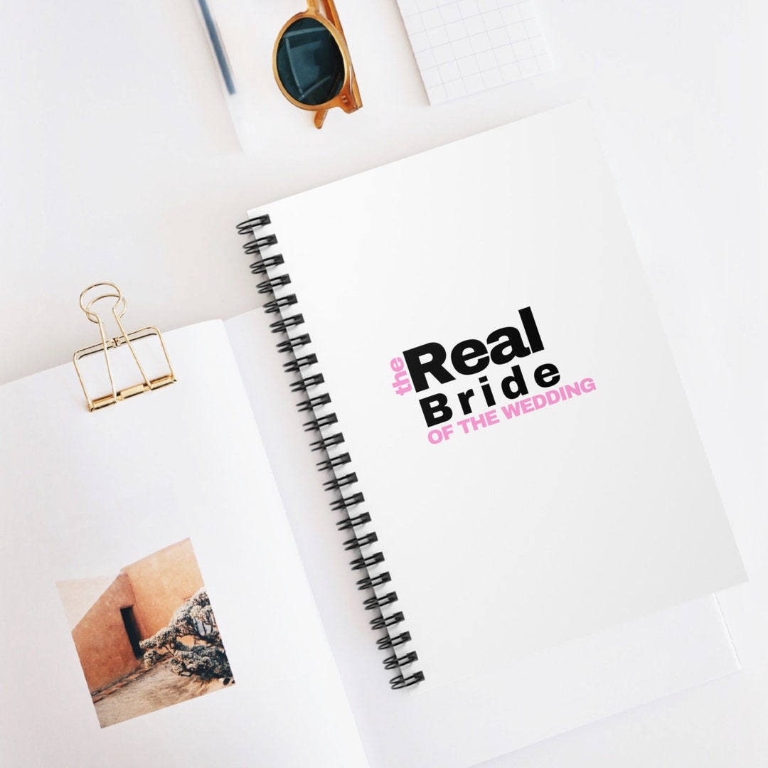 Bride Spiral Notebook, Bride Notebook, Bridal Notebook, Wedding ...