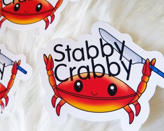 Cute Crab Stickers - Etsy