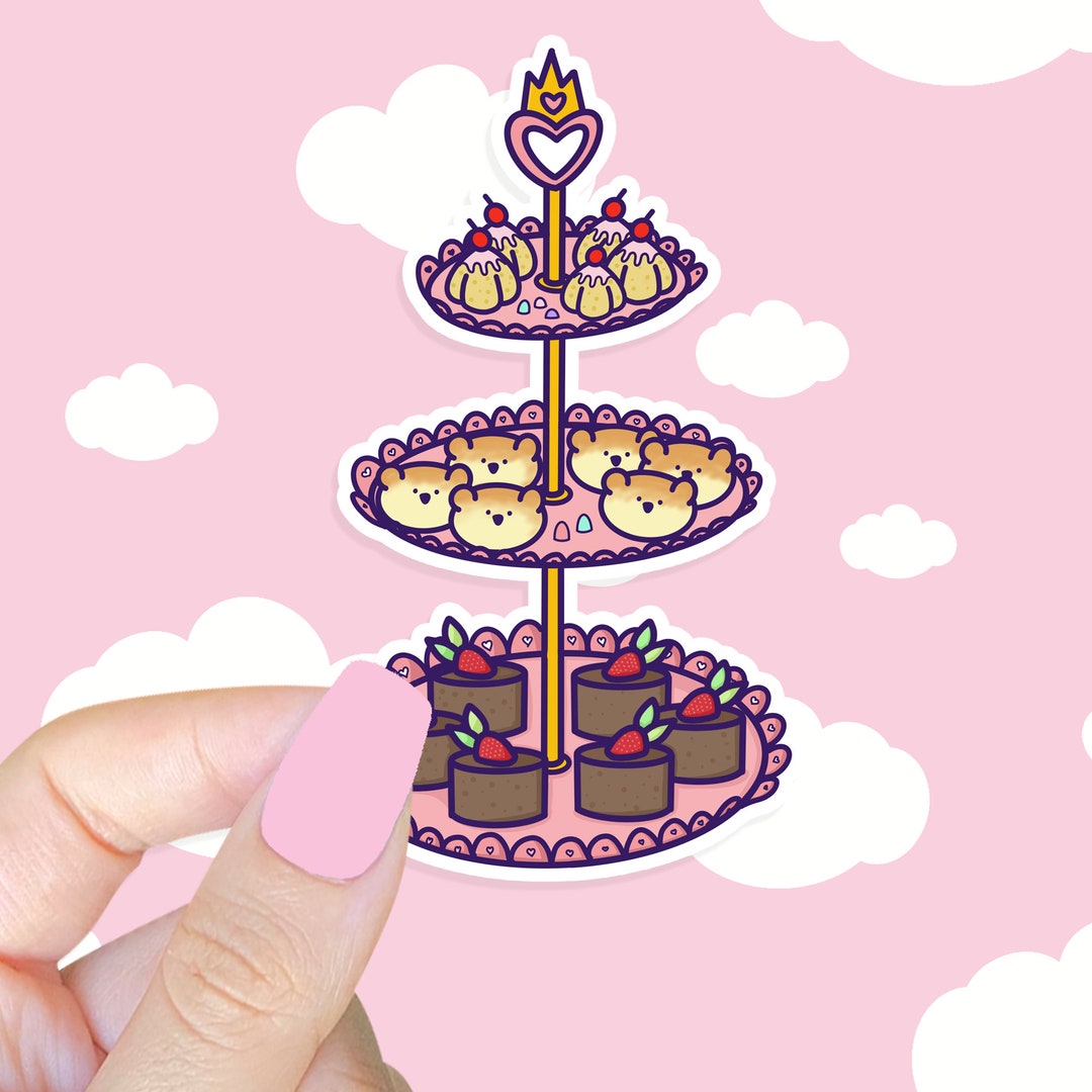 Sweet Treat Tray Die Cut Sticker Treat Sticker, Cute Stickers, Kawaii ...