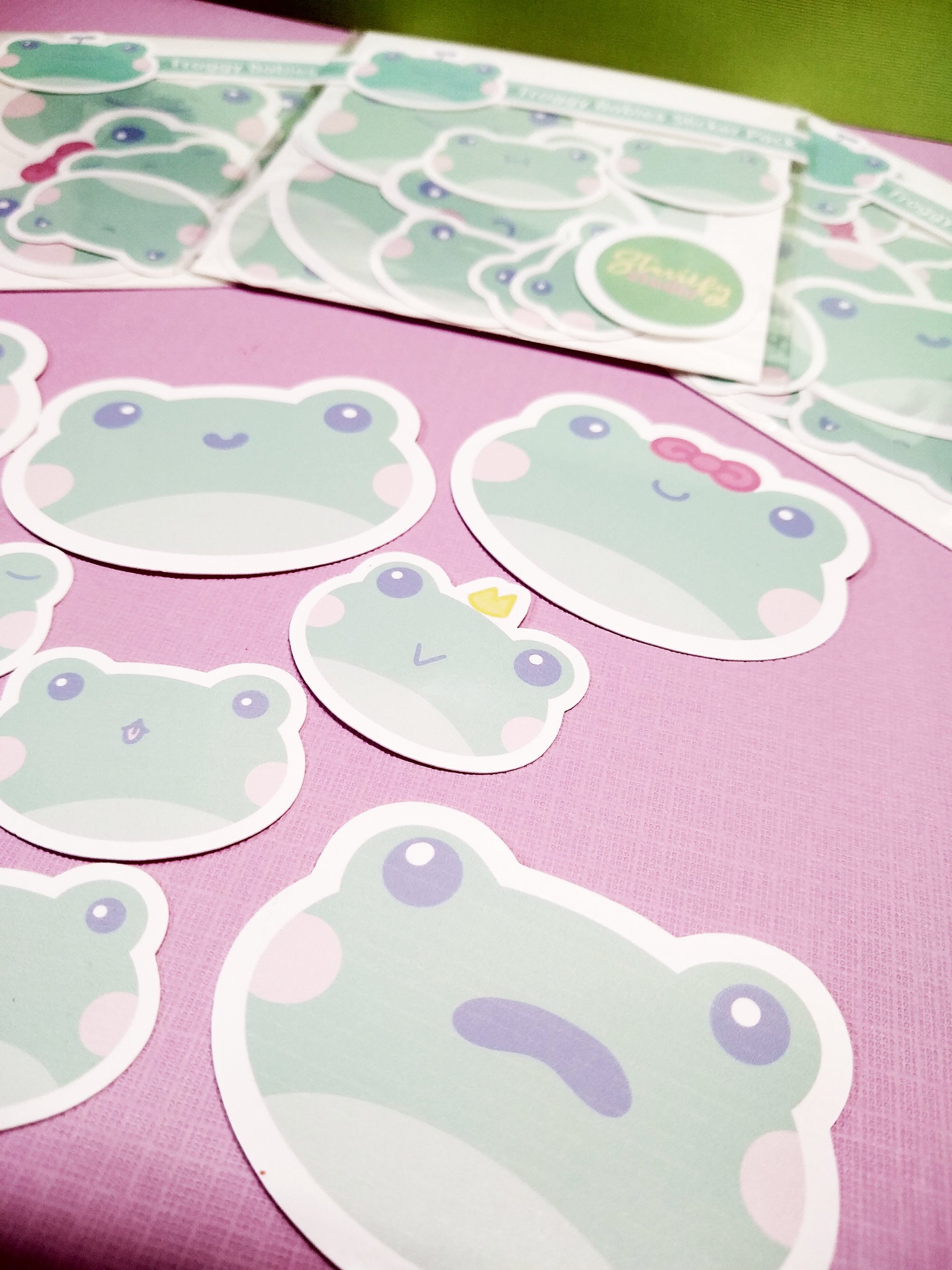 Froggy Babies Sticker Pack Pastel Stickers Frog Stickers | Etsy
