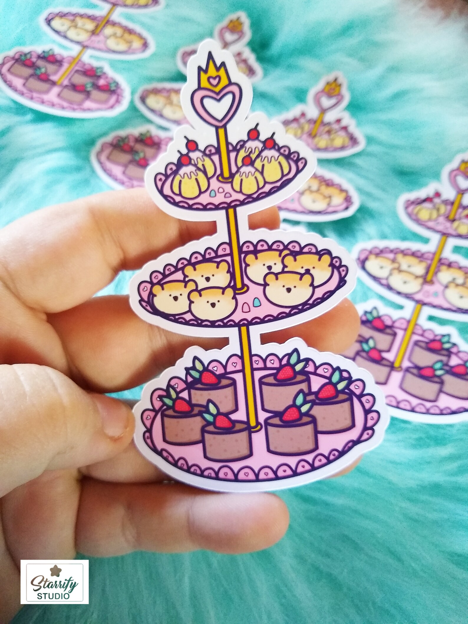 Sweet Treat Tray Die Cut Sticker Treat Sticker Cute - Etsy
