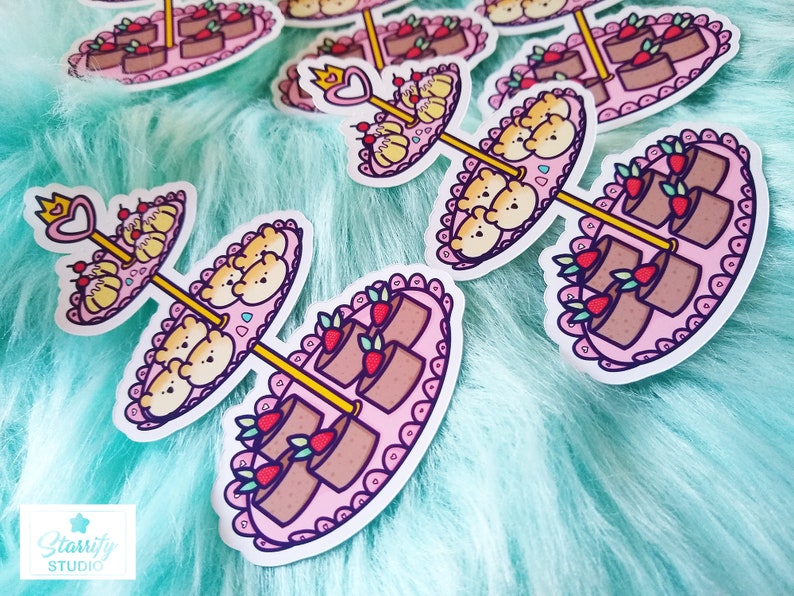 Sweet Treat Tray Die Cut Sticker Treat Sticker Cute - Etsy