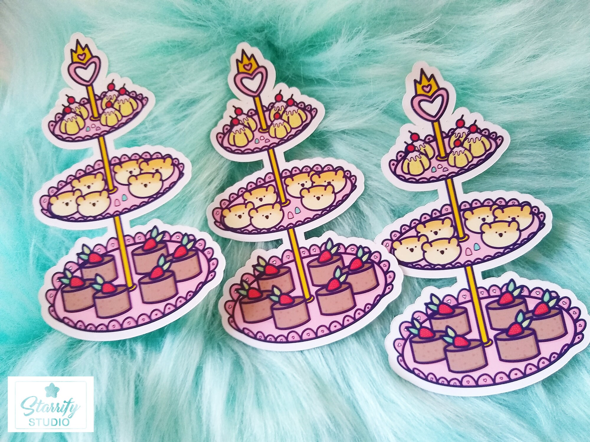 Sweet Treat Tray Die Cut Sticker Treat Sticker Cute - Etsy