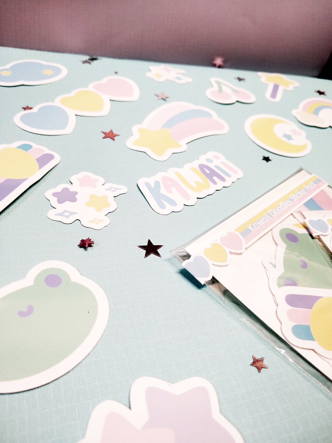 Kawaii Doodles Sticker Pack Pastel Stickers Cute Stickers - Etsy