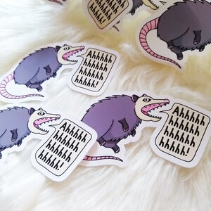 Ahhhhhhh Possum Die Cut Sticker Possum Stickers Kawaii - Etsy
