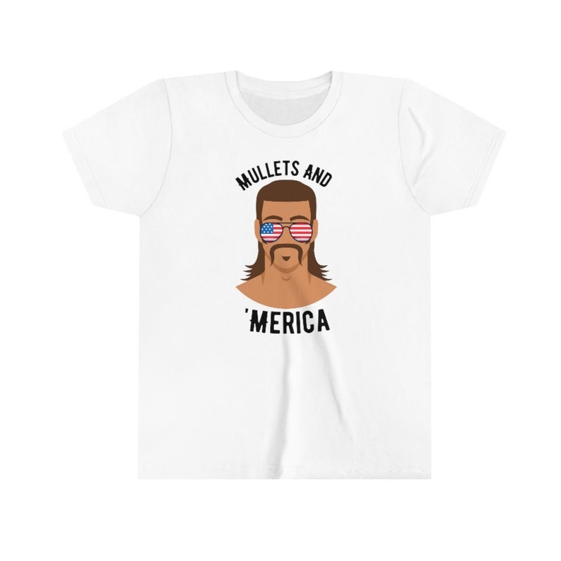 Youth Mullets and Merica Shirt Kids Mullet T-shirt 4th of - Etsy