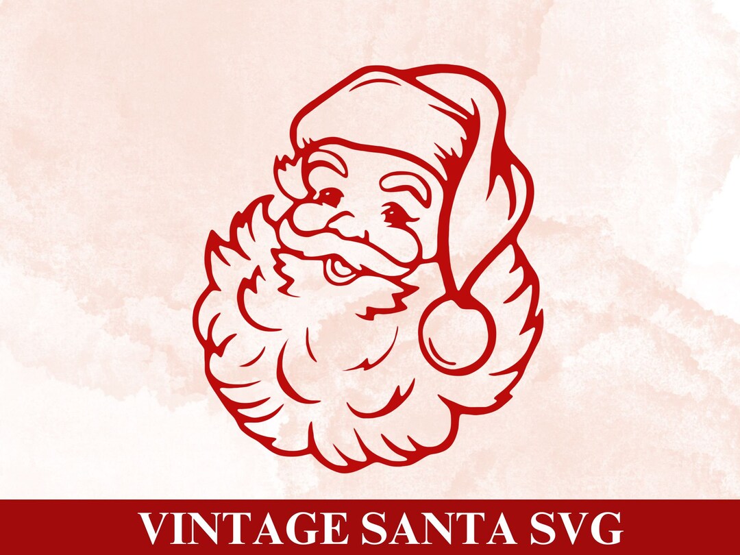 Santa Claus Face Svg Santa Svg Christmas Svg Christmas - Etsy Australia