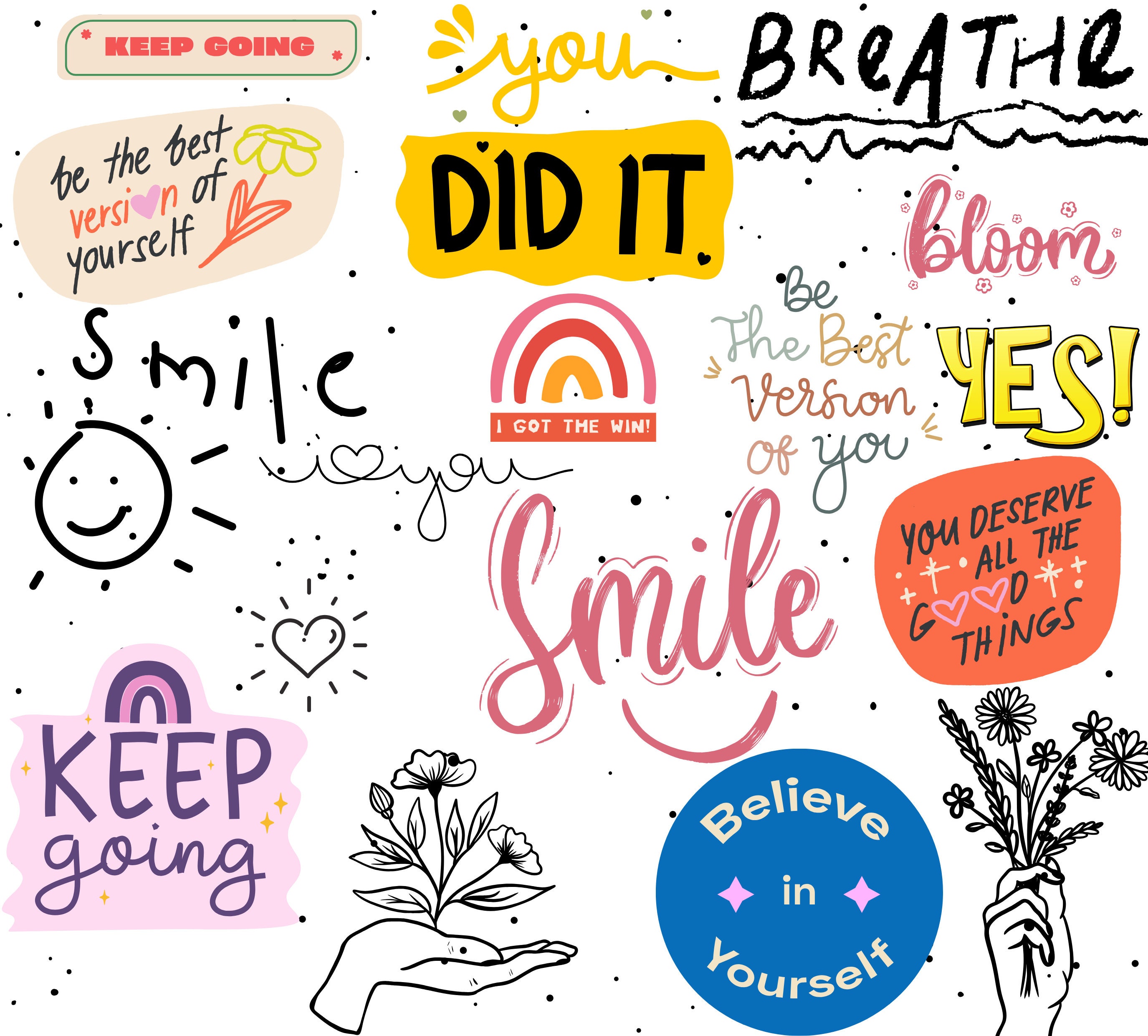 Positive Affirmations Tumbler Wrap Inspirational Tumbler Wrap