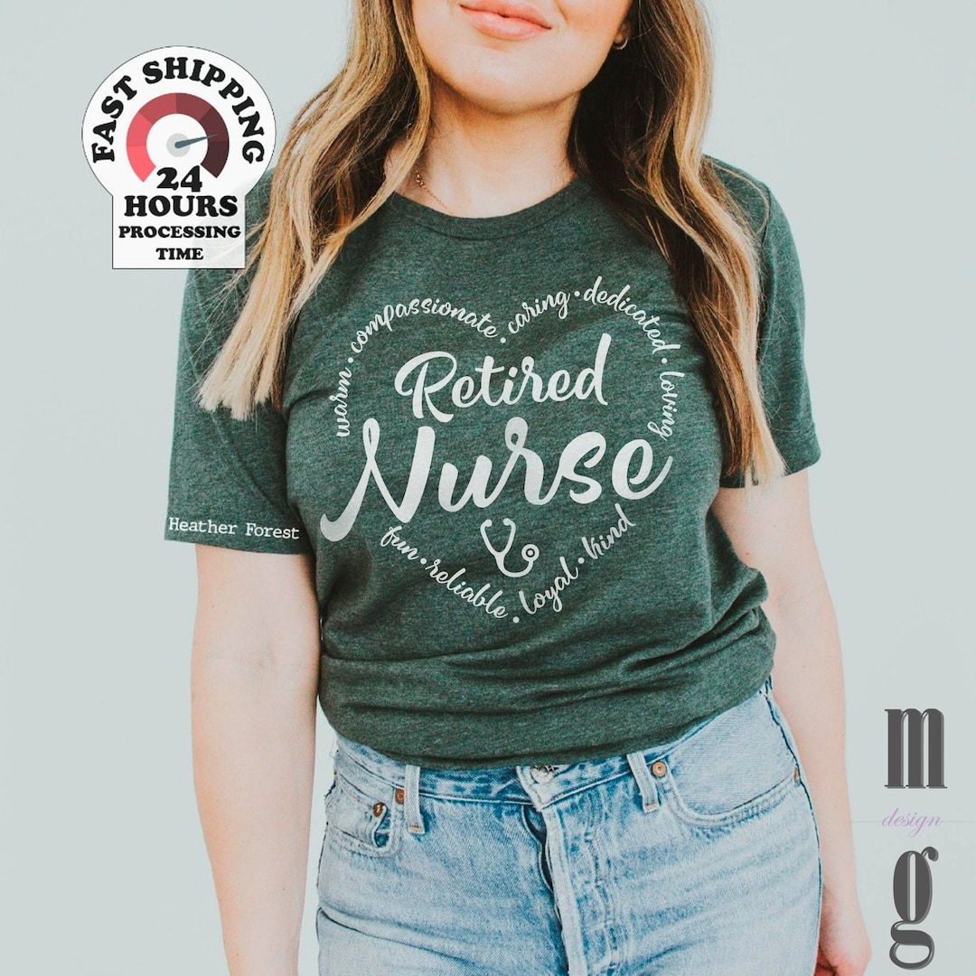 Retired Nurse Shirt Emergency Nurse Tshirt nurse Retirement Clothes - Etsy