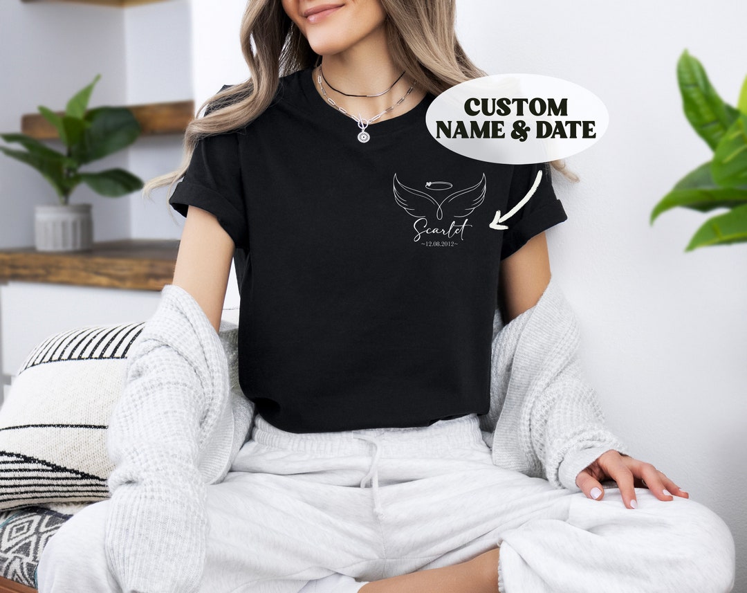 Custom Date and Name Tshirt, Memorial Shir, Rest in Peace Tshirt ...