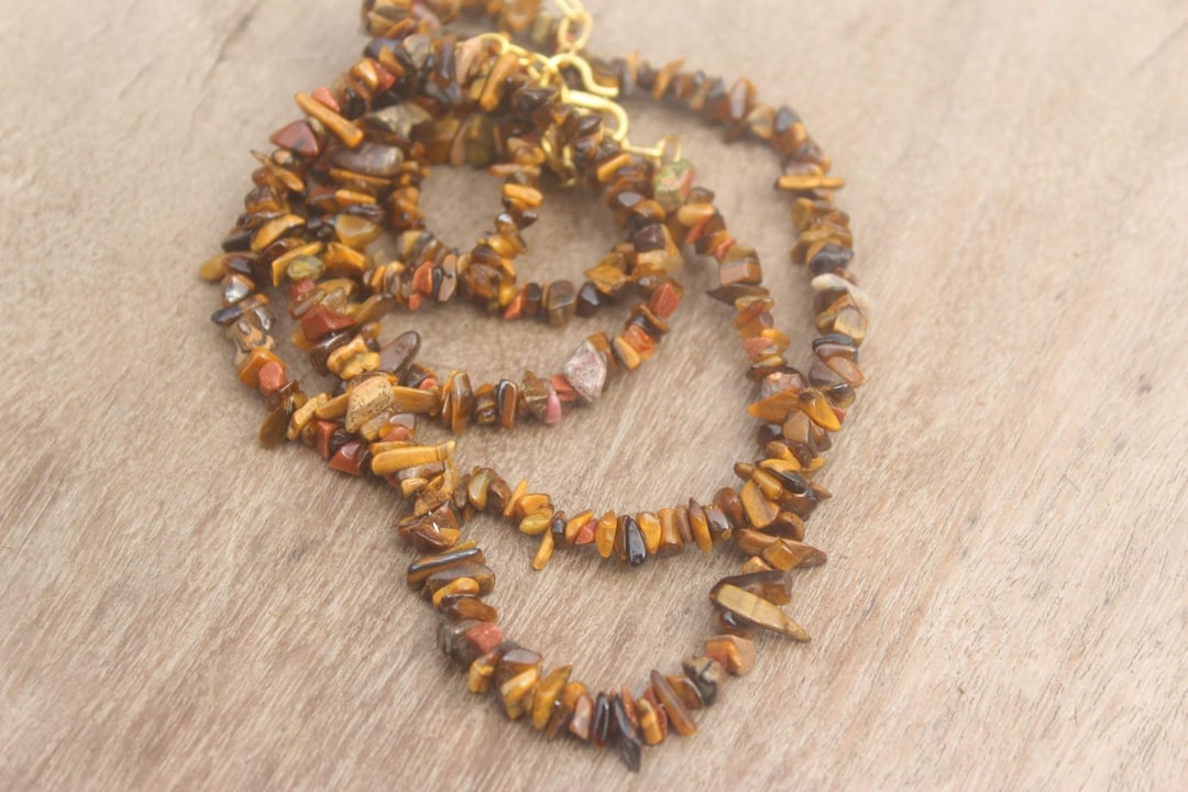 Tiger Smooth Uncut Necklace,tiger Necklace,tiger Strand,natural ...