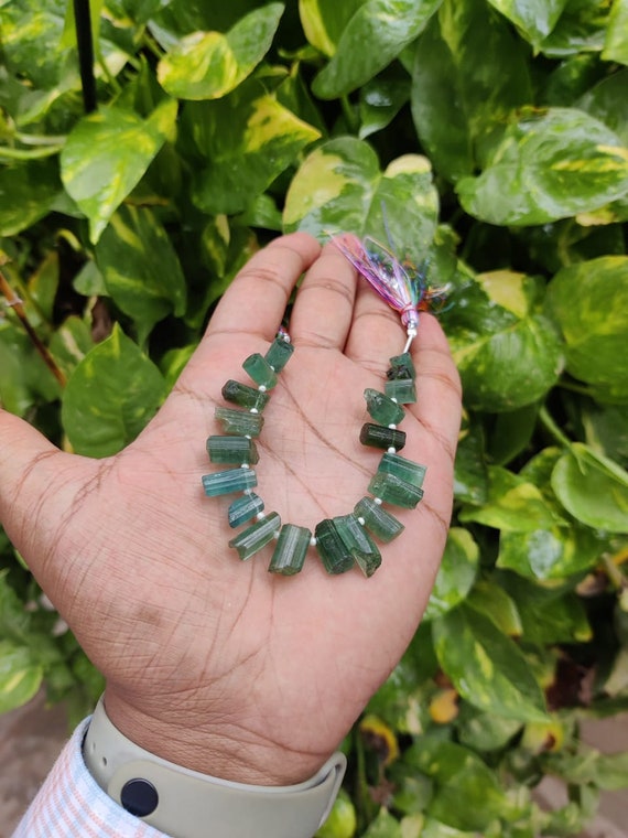 Blue Tourmaline Rough Stick Strand,Tourmaline Stick,Rough Strand ...