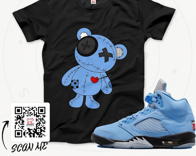 Jordan 5 University Blue UNC T-shirt - Sneaker Matching Shirts - Fear ...