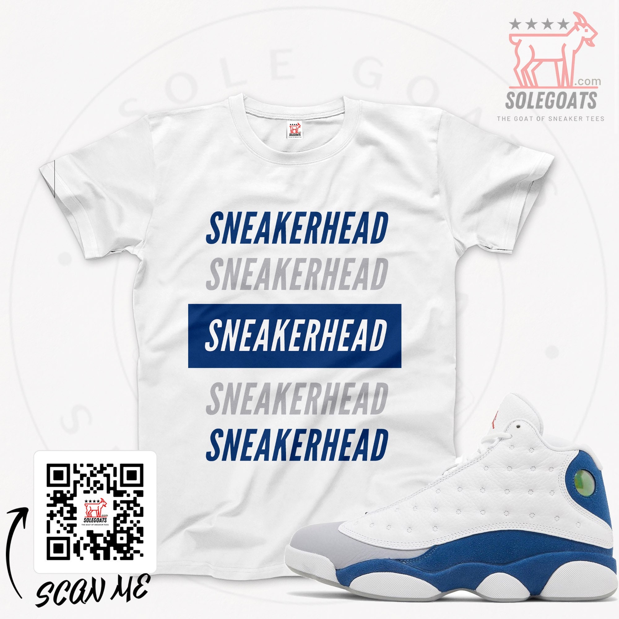 Jordan 13 Camiseta Azul Francesa Camiseta Sneakerhead Sneaker Camisa Sneaker a juego Sneaker ...