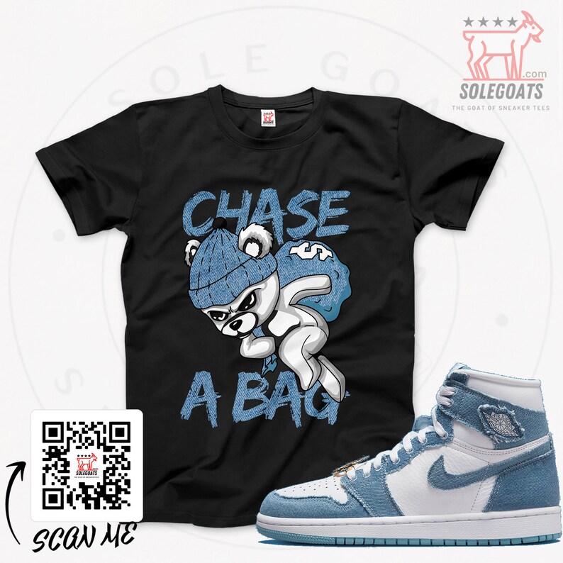 Jordan 1 Retro OG Denim T-shirt Sneaker Matching Shirts - Etsy