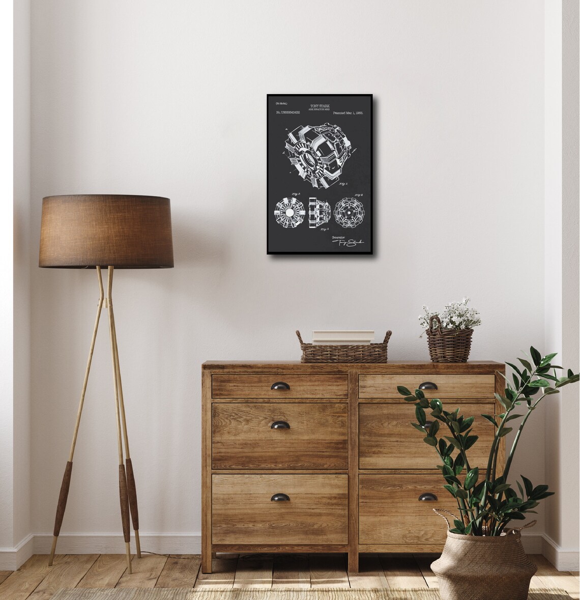 Arc Reactor Iron Man Avengers Patent Poster Print - Etsy