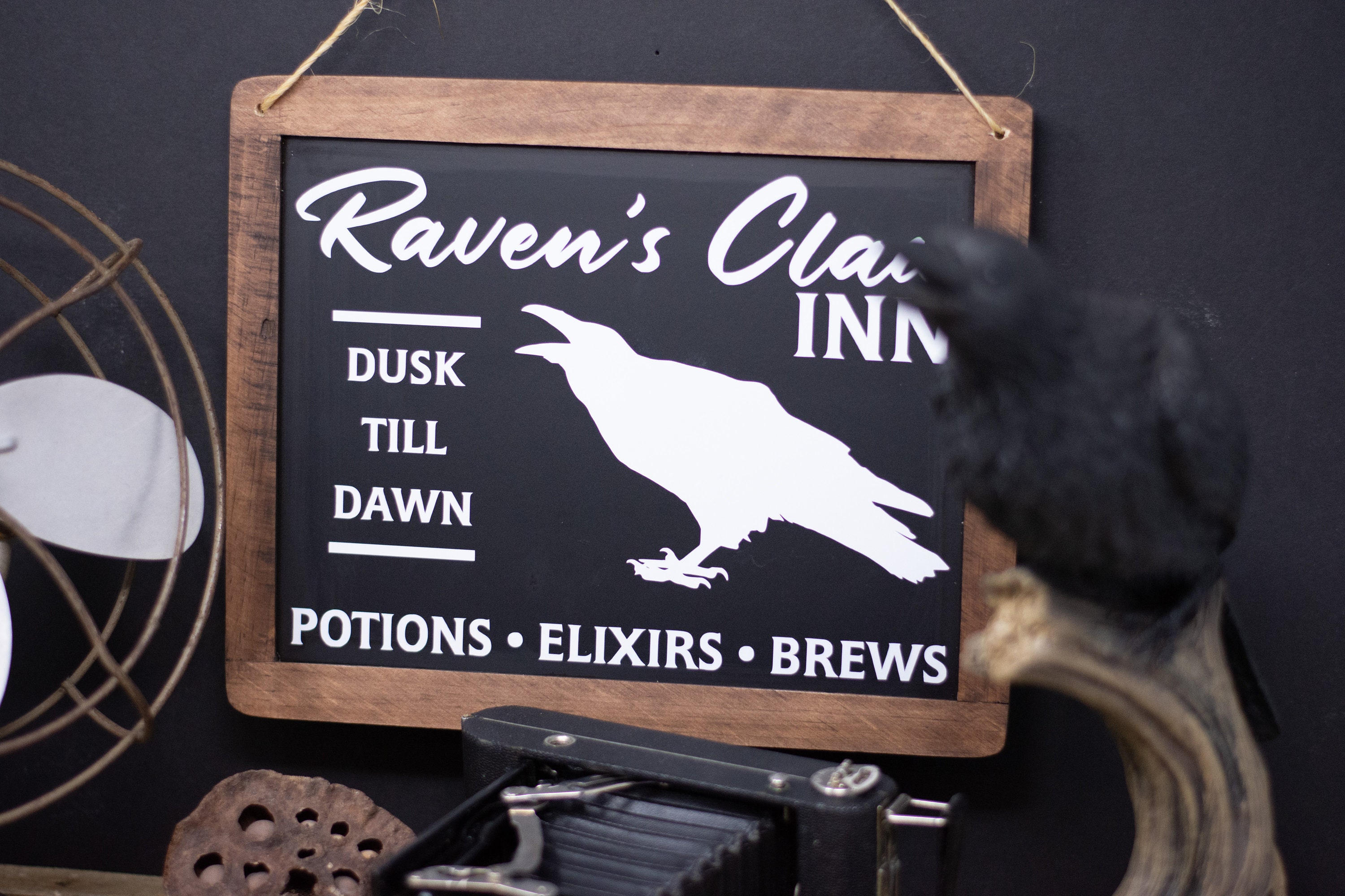 Raven's Claw Inn Chalkboard Sign - Etsy UK