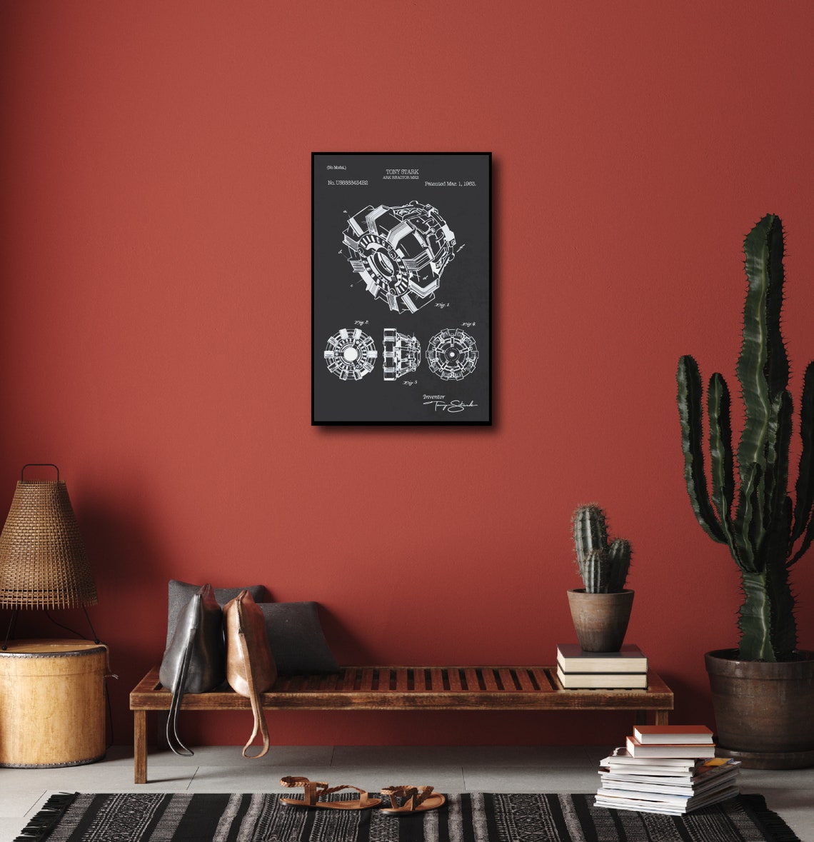 Arc Reactor Iron Man Avengers Patent Poster Print - Etsy