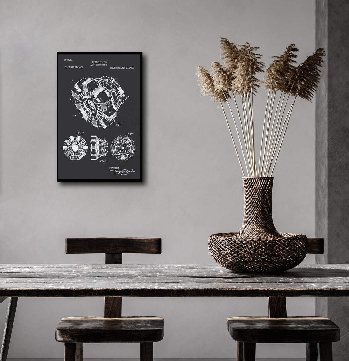 Arc Reactor Iron Man Avengers Patent Poster Print - Etsy