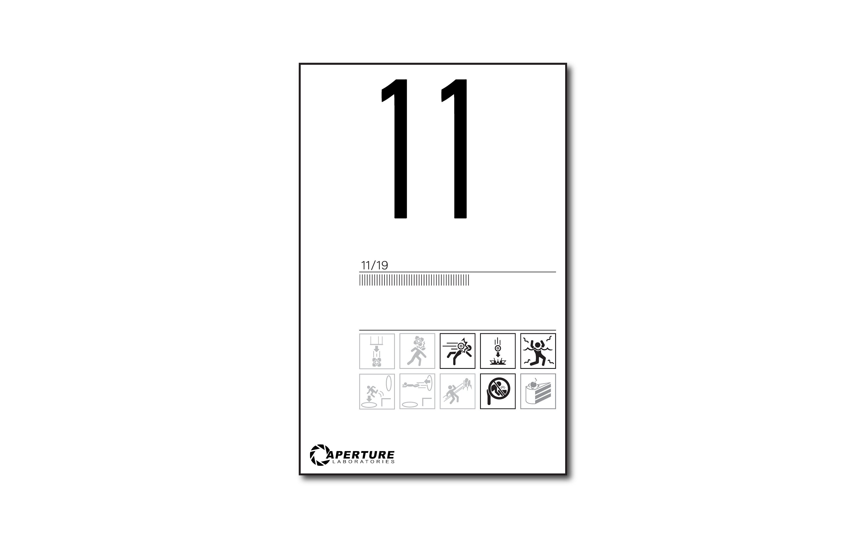 Framed Portal Chamber - Aperture Science Print 11" X 17" - Etsy