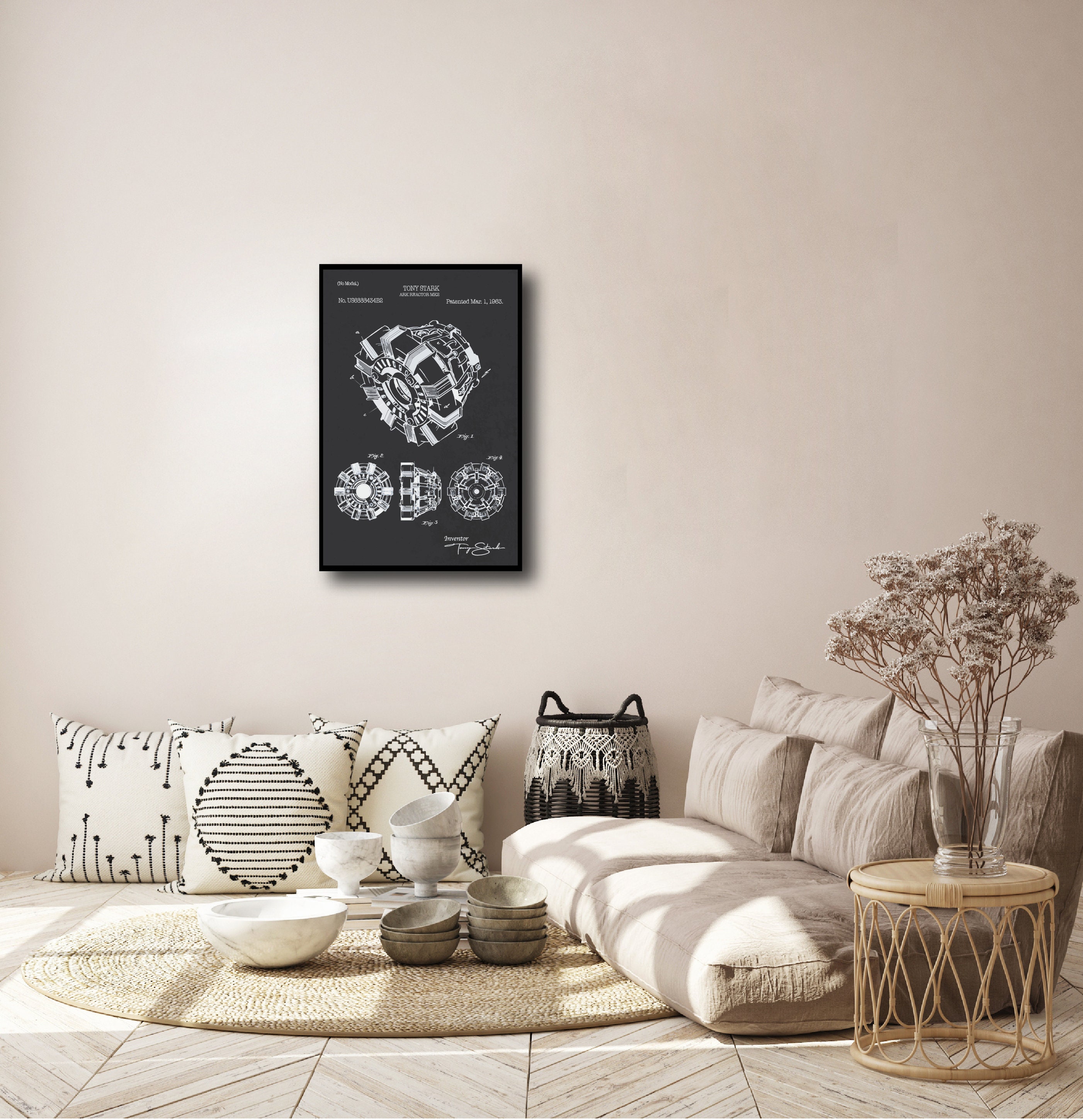 Arc Reactor - Iron Man Avengers Patent Poster Print - Etsy
