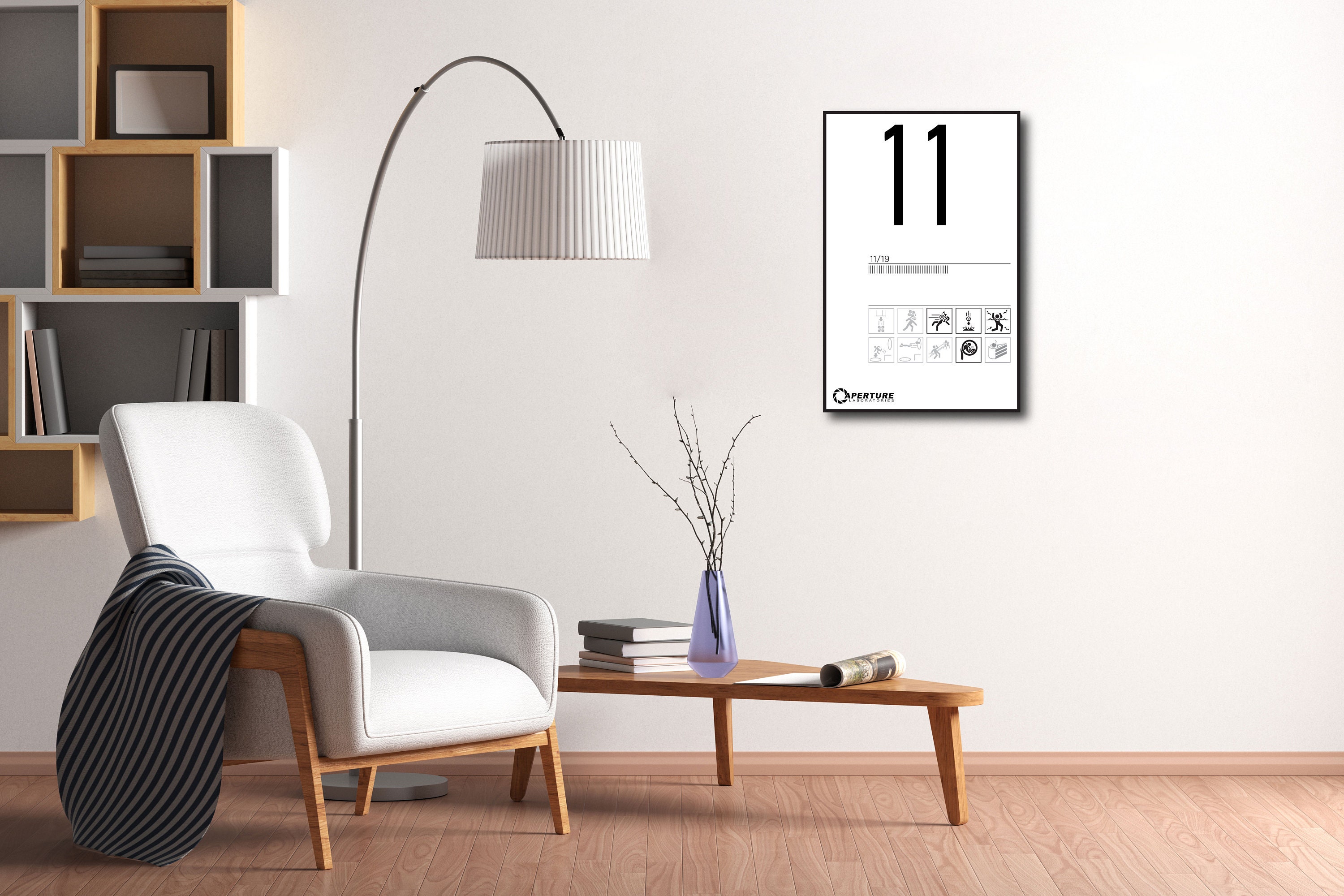 Framed Portal Chamber - Aperture Science Print 11" X 17" - Etsy