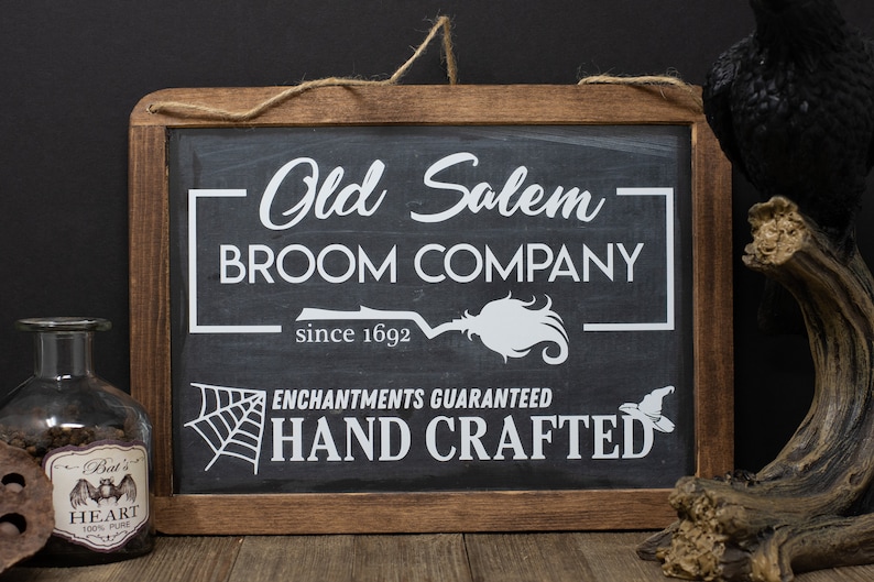 Old Salem Broom Company Chalkboard Sign - Etsy
